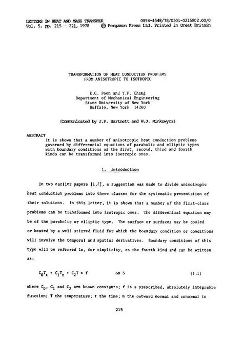 pdf transformation of heat conduction problems from anisotropic to