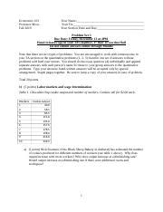 Problem Set Econ Moos F Docx Economics Professor Moos Fall Your Name Your TA