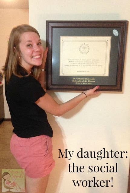 Woven By Words My Daughter The Licensed Social Worker Earnitframeit Sp