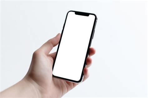Premium Ai Image Iphone With Blank Screen On White Background