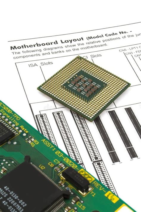 Instruction Manual With Cpu Stock Image Image Of Computer Electronics