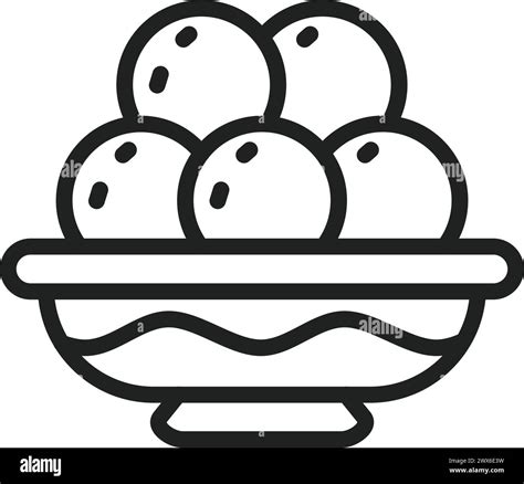 Ladoo Icon Vector Image Suitable For Mobile Application Web