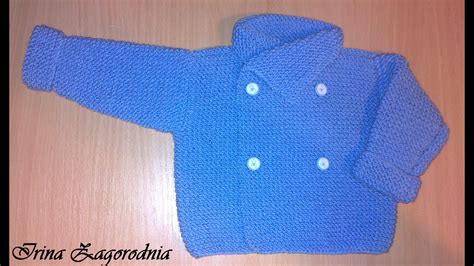 Кофта спицами вязание спицами Кофта для детей ч 2 Жакет спицами Youtube
