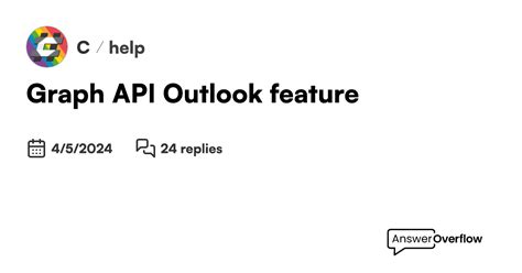 Graph Api Outlook Feature C
