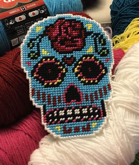 Skull Plastic Canvas Pattern Pattern Inspiration Daily