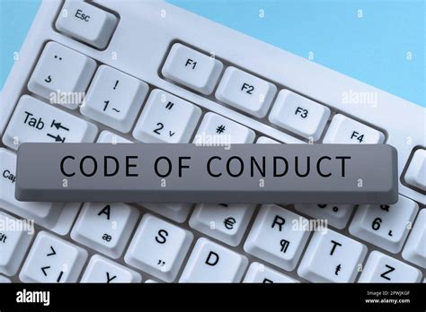 Writing Displaying Text Code Of Conduct Conceptual Photo Ethics Rules Moral Codes Ethical
