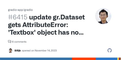 update gr dataset gets attributeerror textbox object has no
