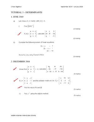 Tutorial Eigenvalues AND Eigenvectors Linear Algebra TUTORIAL EIGENVALUES AND Studocu
