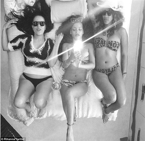 Rihanna Poses In Her Bikini As She Flaunts Curves And Lets Her Hair