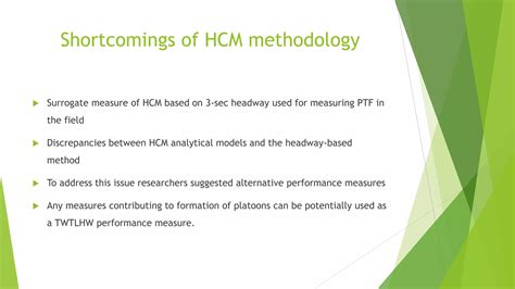 Traffic Flow Theory Course Presentation Ppt