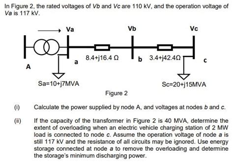 Solved In Figure 2 The Rated Voltages Of Vb And Vc Are 110 Chegg Com