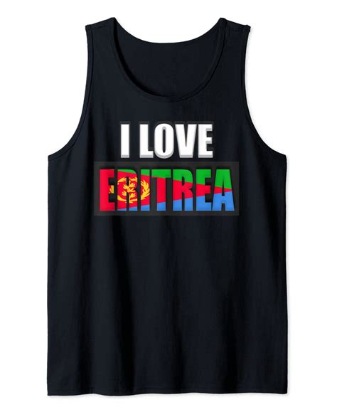 Eritrean Love Eritrea With Flag In Heart Tank Top Sold By Ileana Surducan Sku 27093