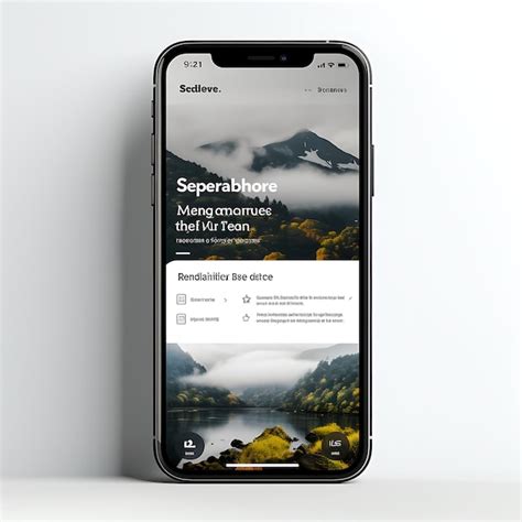 premium ai image mobile app design of news breaking news app design clean and minimalist theme