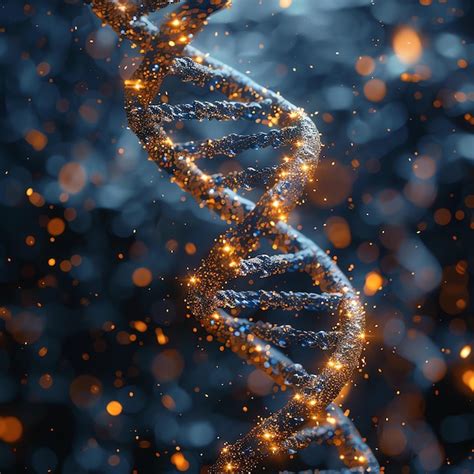 Microscope View Of Dna Structure Strain Helix Genetics And Medical