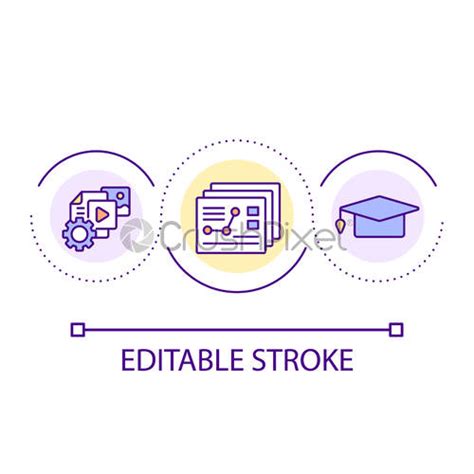 Well Structured Lessons Loop Concept Icon Stock Vector 5289674 Crushpixel