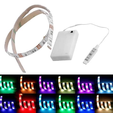 Led Strip Lights Rgb 1 5v Battery Box Controller Battery Powered Multi