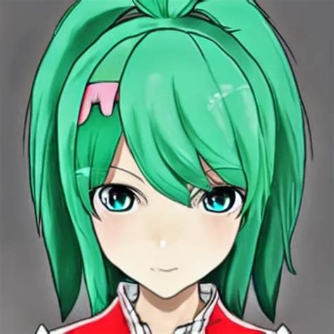 Hatsune Miku With Green Hair Stable Diffusion Openart