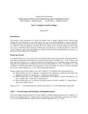 Lab3 Docx University Of Cincinnati Department Of Electrical Engineering And Computing Systems