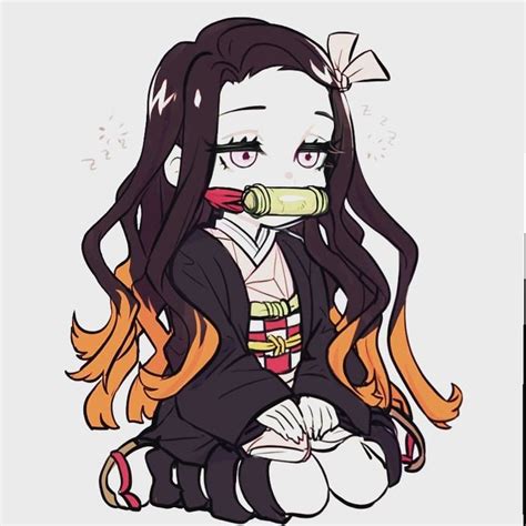 Smol Sleepy Nezuko Kimetsunoyaiba Kny Demonslayer Nezuko Doodle Chibi Hot Sex Picture