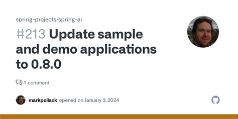update sample and demo applications to 0 8 0 · issue 213 · spring