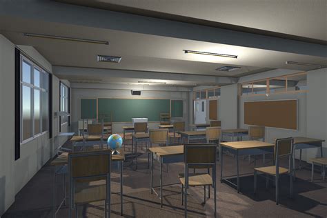Classroom 3d Urban Unity Asset Store