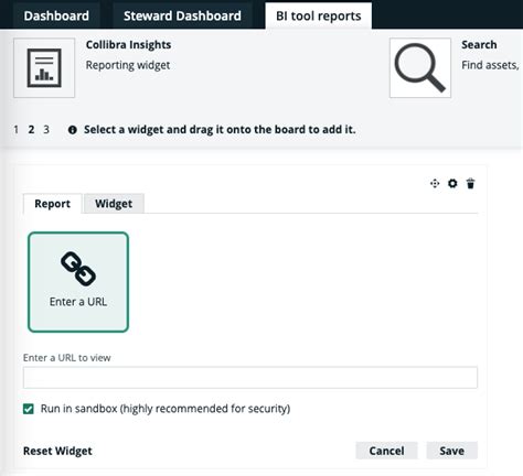 Add A Bi Report To A Collibra Dashboard
