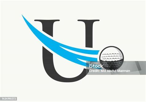 편지 U 골프 디자인 템플릿 하키 스포츠 아카데미 간판 클럽 심볼 Championship에 대한 스톡 벡터 아트 및 기타 이미지 Championship 경기 스포츠