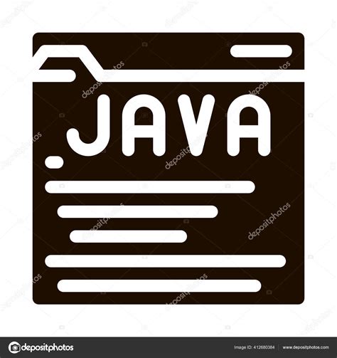 Coding Language Java System Vector Icon Digital Script Function Coding Stock Vector By