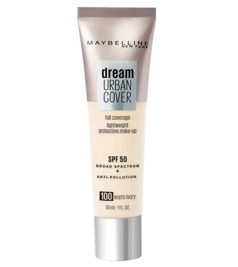 Maybelline Dream Urban Cover Foundation 100 Warm Ivory Branded
