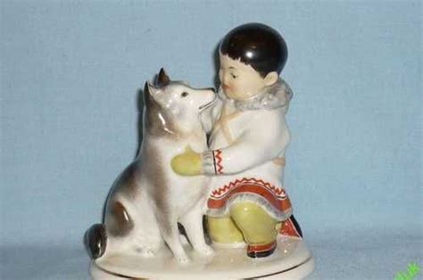 Статуэтка мальчик якут С собакой лайкой дружба лфз Festima Ru частные объявления