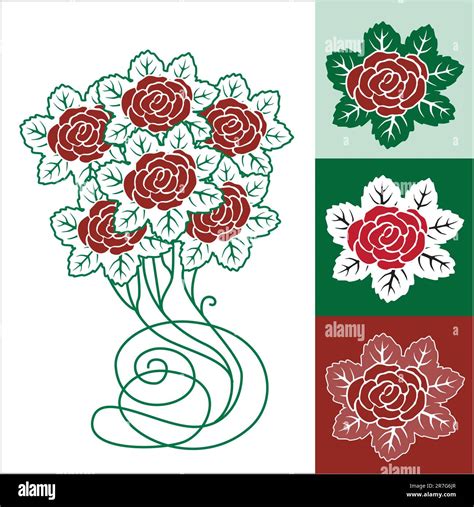 Vector Illustration Floral Element Stock Vector Image And Art Alamy