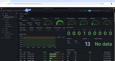 monitor your synology with grafana and prometheus dashboard marius