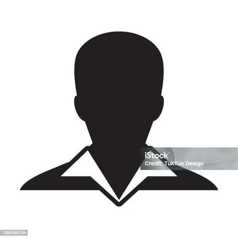 남성 아이콘 벡터 사용자 프로필 아바타 기호 플랫 컬러 글리프 픽토그램 기호 경영자에 대한 스톡 벡터 아트 및 기타 이미지