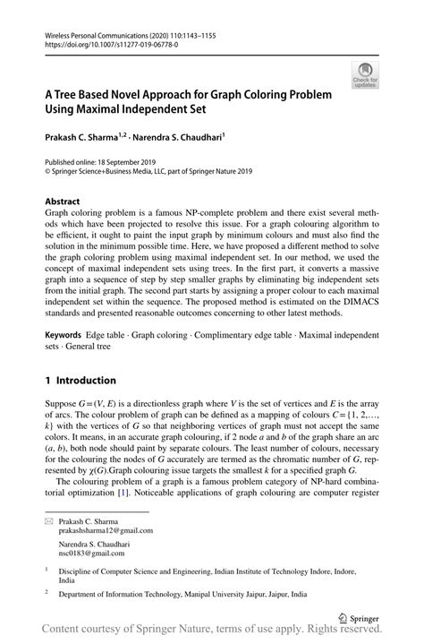 a tree based novel approach for graph coloring problem using maximal