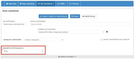 Parametry Optymalizacji Nero Computing System Przewodnik Po Systemach