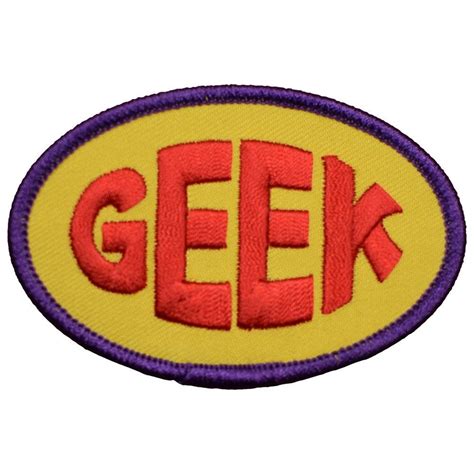 Geek Patch Smart Nerd Brainiac Techie Programmer Badge 3 Iron On
