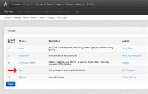 how to create a pyrocms theme articles dmxzone