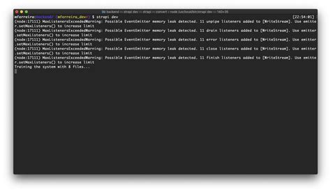 Maxlistenersexceededwarning Possible Eventemitter Memory Leak Detected Issue Strapi