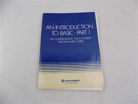 An Introduction To Basic Part 1 Commodore Computer Programming Book Starboard Games