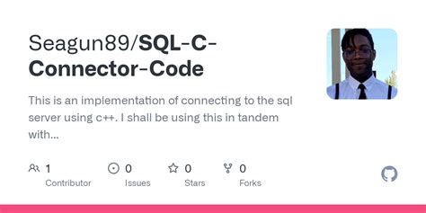 Github Seagun Sql C Connector Code This Is An Implementation Of Connecting To The Sql