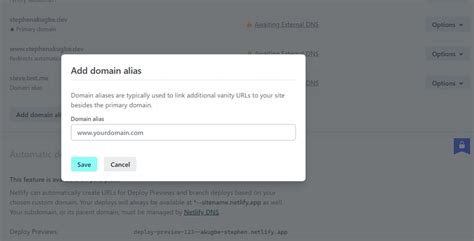 Setup Custom Domain Name In Netlify Dev Community
