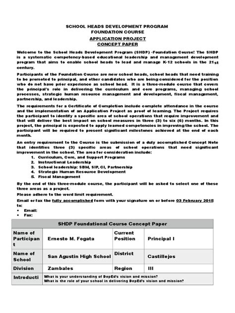 Sample Project Concept Paper Pdf Curriculum Teaching