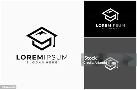 교육 연구 학교 졸업 모자 산 정상 능선 모험 벡터 디자인 일러스트 레이 션 Educational Institutions And Organizations에 대한 스톡 벡터