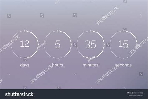 Countdown Clock Counter Timer Vector Digital Stock Vector Royalty Free 1044601192 Shutterstock