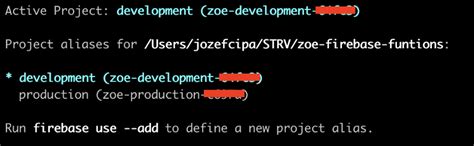 Showing The Active Firebase Project In The Command Line Jozef Cipa