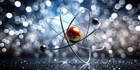 A Minimalist Artistic Representation Of An Atoms Subatomic Structure
