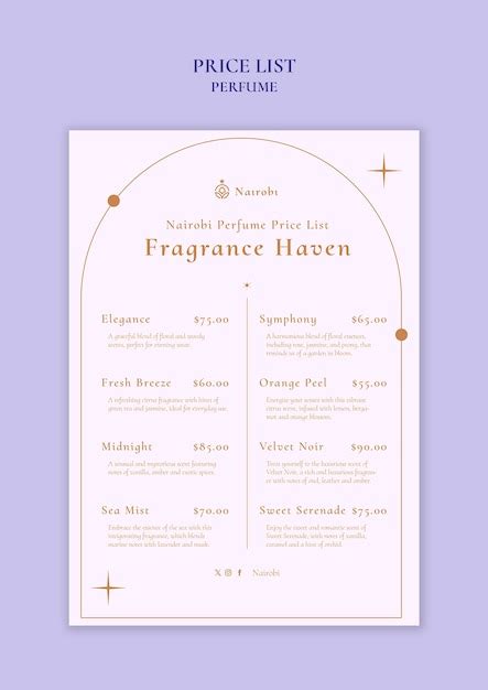 Free Psd Perfume Template Design