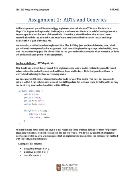 Csci235 Assignment1 F2022 Pdf Class Computer Programming Java Programming Language
