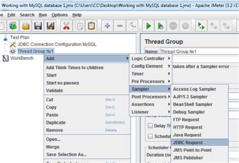 How To Initialize Database Variables And Assign Them Values In Jmeter