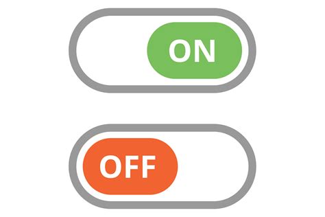 On Off Slider States Simple Toggle Elem Graphic By Microvectorone · Creative Fabrica